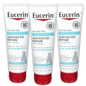 eucerin intensive repair light feel foot creme 3 ounce (pack of 3)