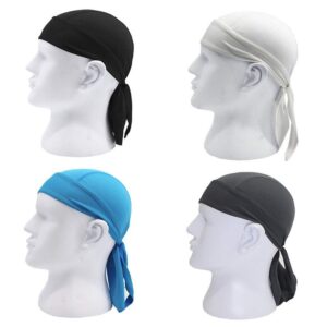 cooling sweat wicking do dew rag skull cap beanie for men bandana head wrap hat