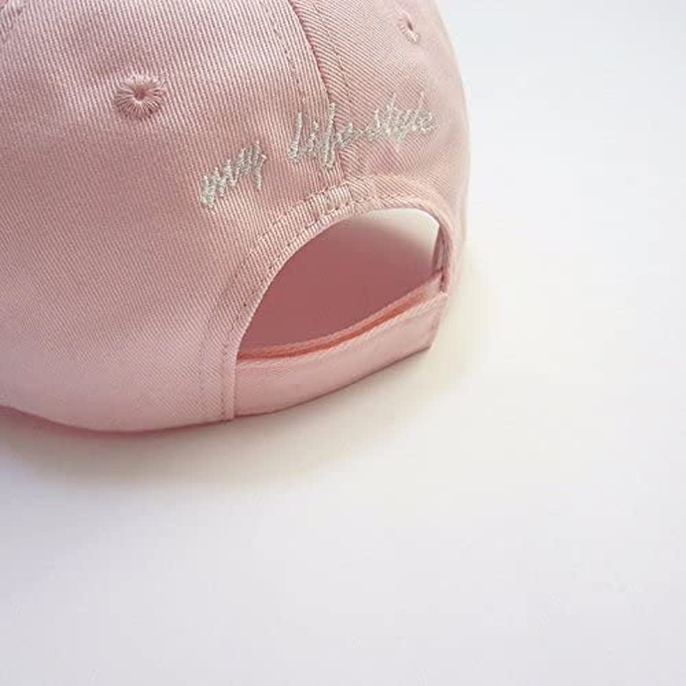 Girls Baseball Hat Kids Cotton Hat Trucker Sun Hat Adjustable Toddler Baseball Cap Beach Hat for Toddler Girls 1-10 Years(Cat,48cm)