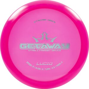 dynamic discs lucid getaway fairway driver golf disc [colors may vary] - 170-172g