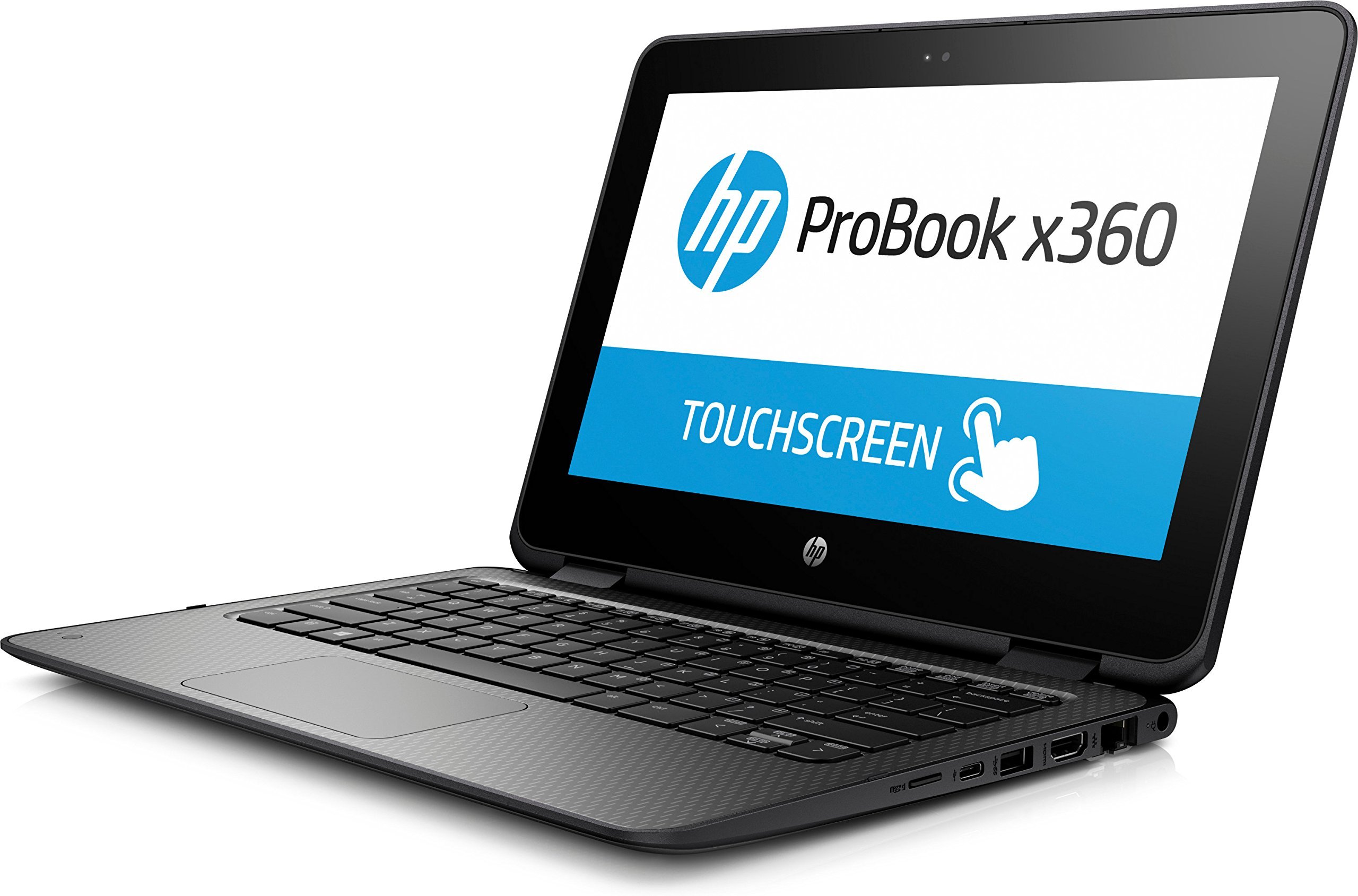 HP ProBook x360 11.6in G1 EE Notebook, LED HD Touchscreen, Intel Celeron N3350 Dual-Core 1.1GHz, 4GB DDR3, 64GB SSD eMMC, 802.11ac, Bluetooth 4.2, Win10Pro - 64Bit (Renewed)