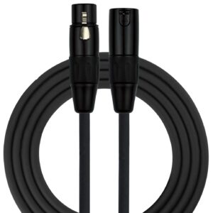 kirlin cable mpc microphone cable, xlr, black, 25ft (mpc-270pb-25/bk)