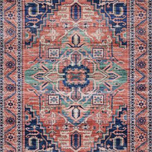 LOLOI Justina Blakeney Cielo Collection CIE-06 Coral/Multi 2'-3'' x 4'-0'' Accent Rug