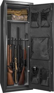 barska new fireproof fire vault rifle gun keypad lock safe cabinet (8.5 cubic feet)