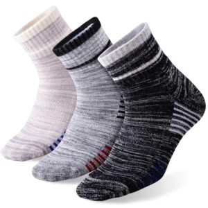 feideer multi-pack outdoor recreation men's hiking walking socks wicking cushioned quarter crew socks