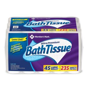 product of member's mark ultra premium bath tissue, 2-ply large roll (235 sheets, 45 rolls) - toilet paper [bulk savings]