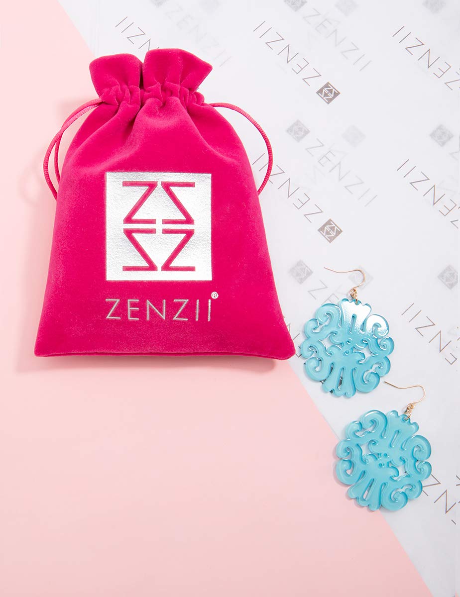 ZENZII Uptown Swirl Earring (White)