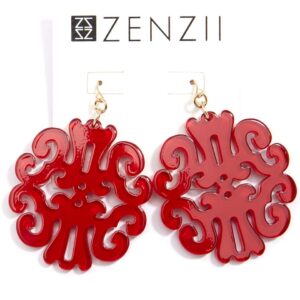 ZENZII Uptown Swirl Earring (White)