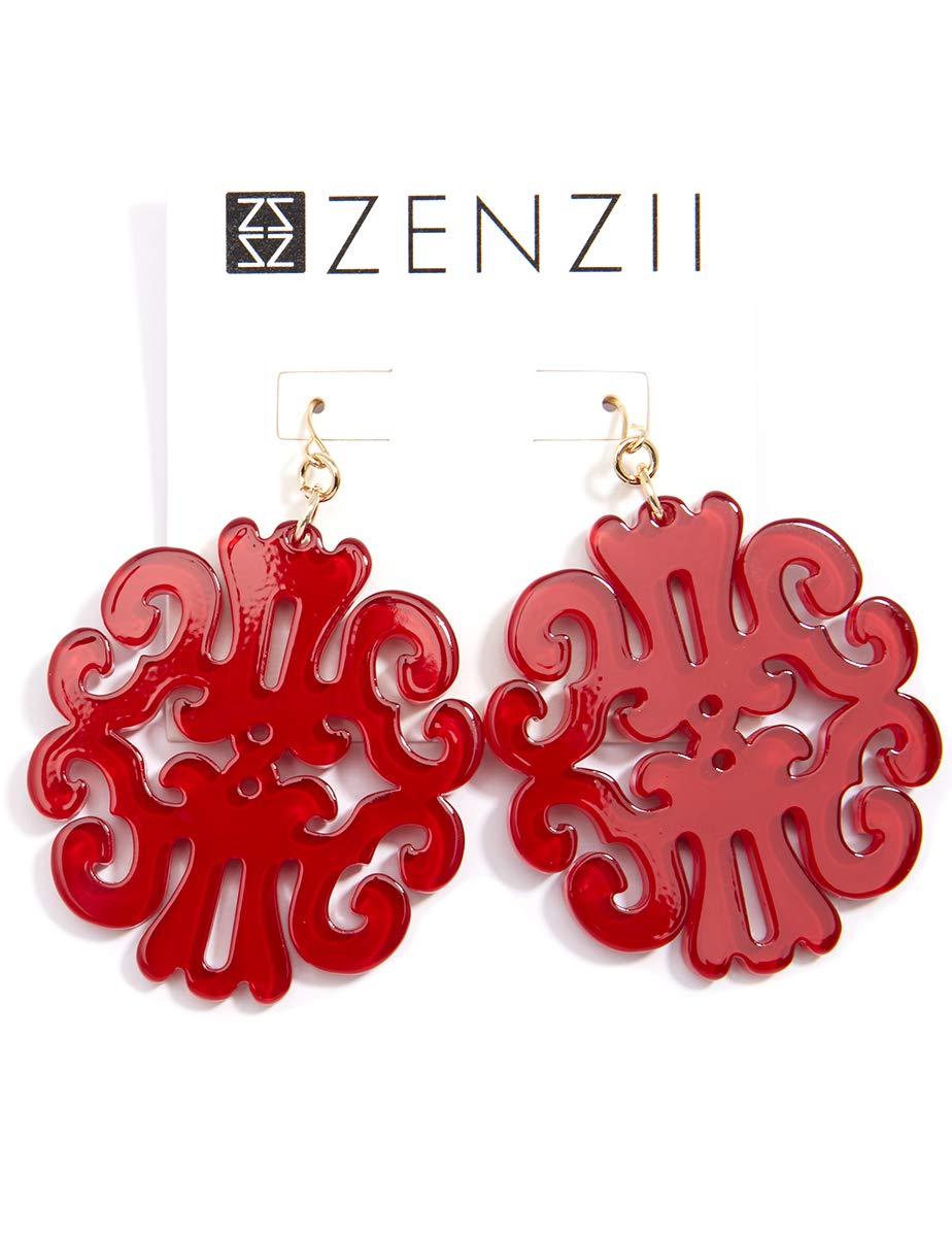 ZENZII Uptown Swirl Earring (White)