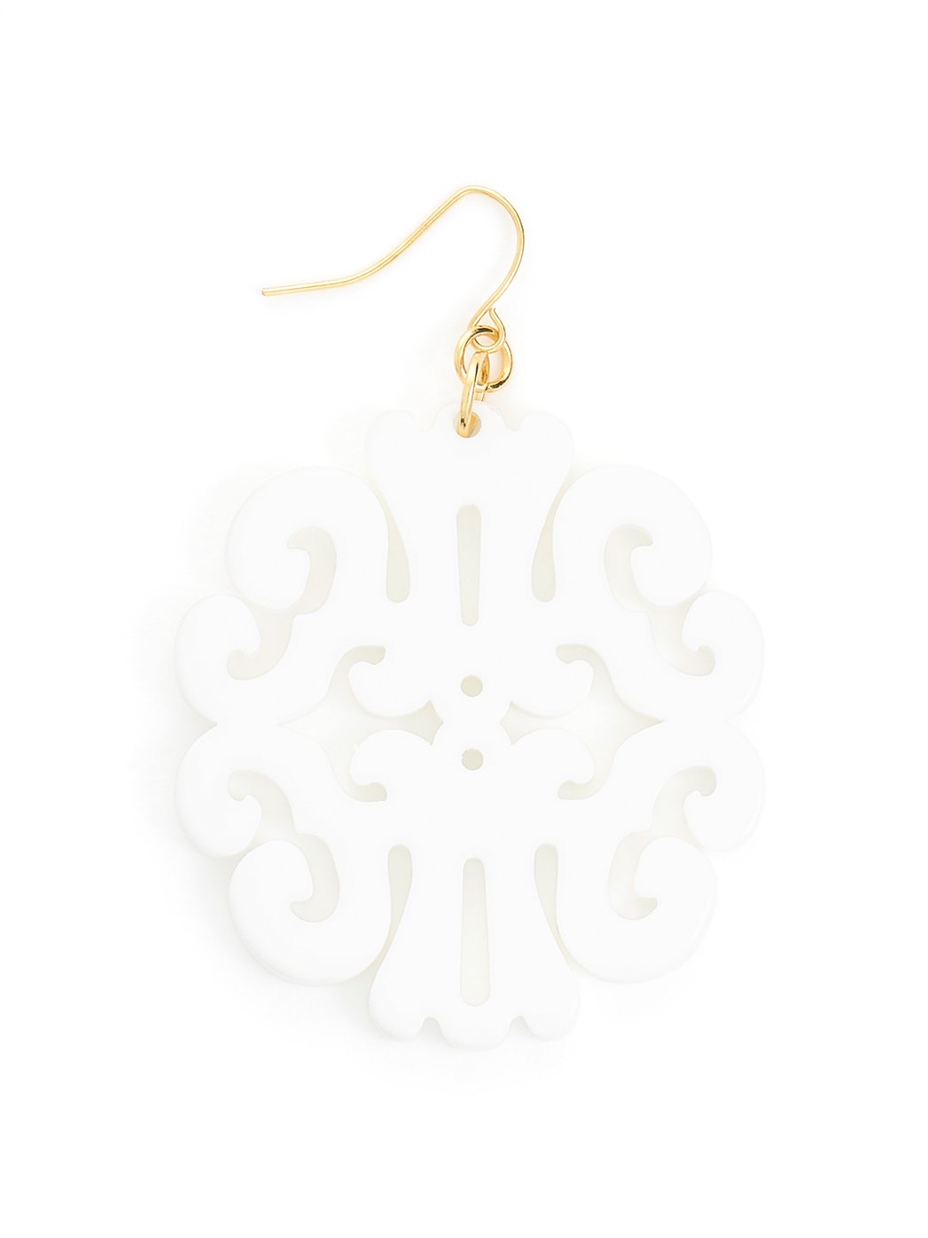 ZENZII Uptown Swirl Earring (White)