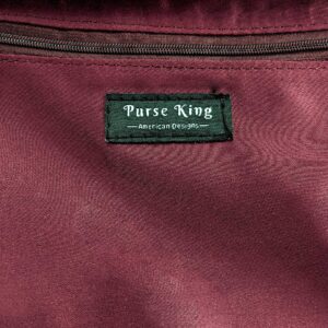 Purse King Magnum Concealed Carry Handbag (Burgundy), Large