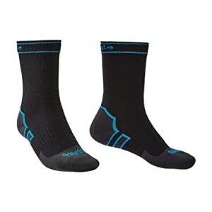 Bridgedale Standard Mens and Hiking-Socks, Black/Blue, Small