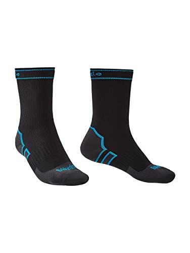 Bridgedale Standard Mens and Hiking-Socks, Black/Blue, Small