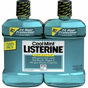 product of listerine cool mint antiseptic mouthwash, 2 pk./1.5l - oral rinse & mouthwash [bulk savings]