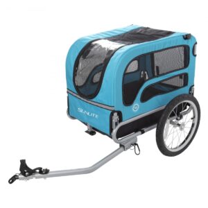 sunlite pet trailer - black/gray/blue - pts-5