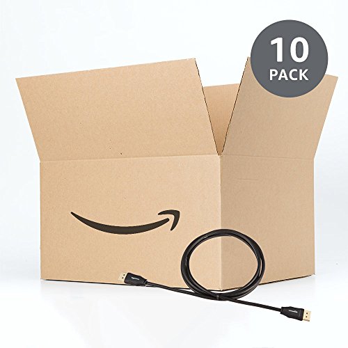 Amazon Basics 10-Pack DisplayPort 1.2 Cable, 21.6Gbps High-Speed, 4K@60Hz, 2K@165Hz, Gold-Plated Plugs, 6 Foot, Black