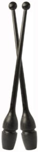 pastorelli rhythmic gymnastics connectable clubs, mod. masha - 40.50 cm (black)