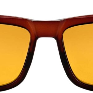 100% Blake Classic Men's Sunglasses - Durable, Lightweight Active Performance Eyewear w/Rubber Temple & Nose Grip (Soft TACT Rootbeer - Smoke Lens)