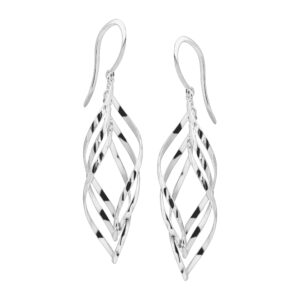 Silpada 'Whirlwind' Twisted Drop Earrings in Sterling Silver