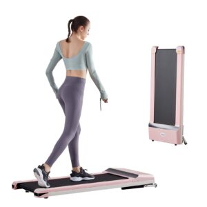 umay walking pad, under desk treadmill with remote, spax app and led display, 3 in 1 walking jogging running machine for home office