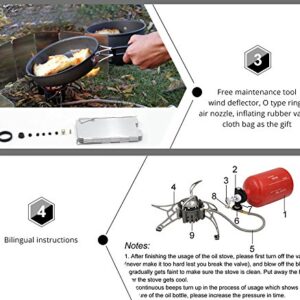 APG Portable Camping Stove Oil/Gas Multi-Use Gasoline Stove 1000ml Picnic Cooker Hiking Equipment