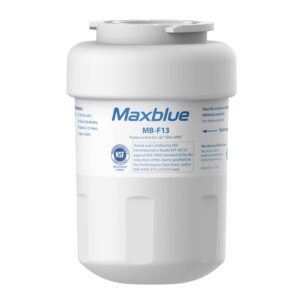 maxblue mb-f13 replacement for ge® mwf®, smartwater® mwfp, mwfint, mwfa, gwf, hdx fmg-1, gse25gshecss, wfc1201, rwf1060, kenmore® 9991 refrigerator water filter