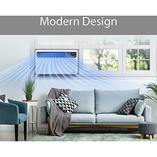 LG 14,000 BTU Dual Inverter Smart Window Unit Air Conditioner, Cools 800 Sq. Ft., Quiet Operation, Up to 25% More Energy Savings, ENERGY STAR®, works with LG ThinQ, Amazon Alexa and Hey Google, 115V