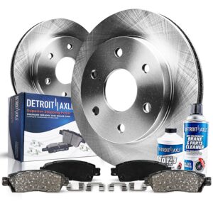 detroit axle - rear brake kit for 2004-2011 ford f-150, 2006-2008 lincoln mark lt disc brake rotors ceramic brakes pads 2005 2007 2009 2010 replacement