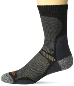 bridgedale men's ultra light crew merino endurance socks, medium, black