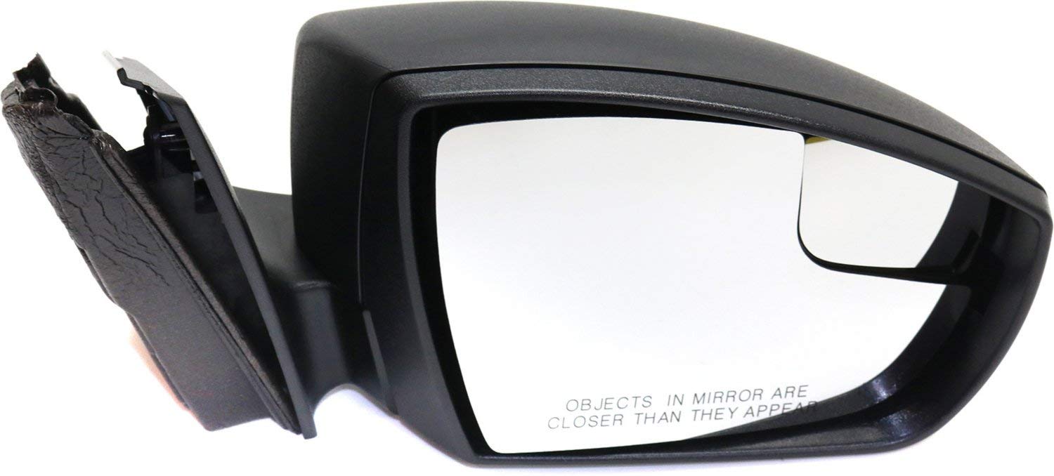 Kool Vue Passenger Side Power Non-Heated Mirror for Ford Focus 2012-2014 With Spotter Glass; Without Signal Light & Puddle Lamp Textured Sedan