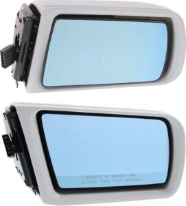 kool vue driver & passenger side power heated mirrors for mercedes benz c230 1997-2000 paintable