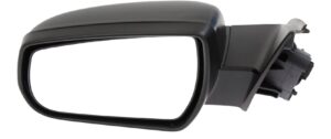 kool vue driver side power heated mirror for chevrolet malibu 2013-2015 with signal light; without memory textured