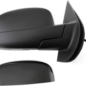 Kool Vue Power Heated Mirrors for Chevrolet Silverado 1500 GMC Sierra 1500 2007-2013 Power Fold With Signal Light & Puddle Lamp; Without Blind Spot, Memory & Auto-Dimming with 2 Caps Pair New Body