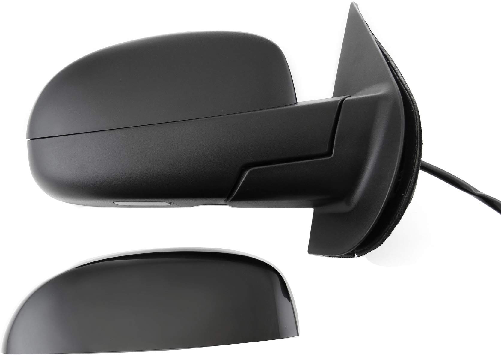 Kool Vue Power Heated Mirrors for Chevrolet Silverado 1500 GMC Sierra 1500 2007-2013 Power Fold With Signal Light & Puddle Lamp; Without Blind Spot, Memory & Auto-Dimming with 2 Caps Pair New Body