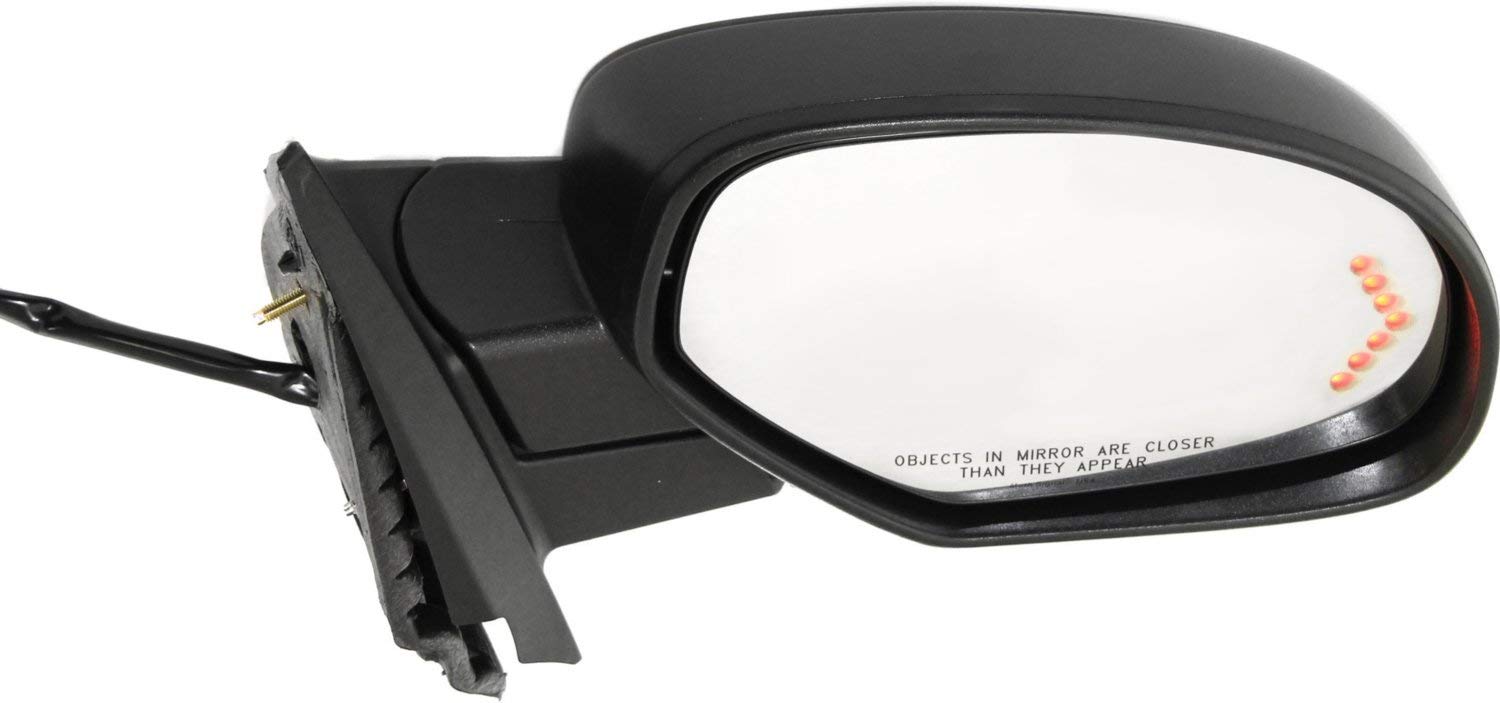 Kool Vue Power Heated Mirrors for Chevrolet Silverado 1500 GMC Sierra 1500 2007-2013 Power Fold With Signal Light & Puddle Lamp; Without Blind Spot, Memory & Auto-Dimming with 2 Caps Pair New Body