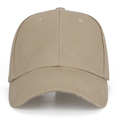 Custom Men & Women Baseball Cap with Your Text,Personalized Adjustable Trucker Caps Casual Sun Peak Hat for Gifts Khaki