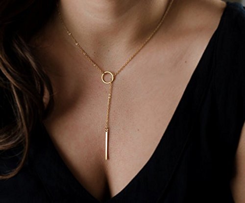 choice of all Lariat Gold Necklace for Women Slip Chain Necklace