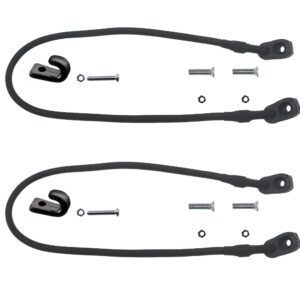 yyst d ring kayak bungee paddle holder kayak paddle keepers kit 2/pk with j hooks and screws - no paddle, no kayaks