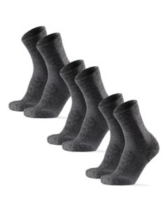 danish endurance merino wool light hiking socks, cushioned & moisture wicking hiking socks, men, women & kids, 3 pack