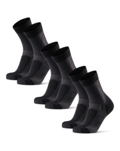 danish endurance merino wool light hiking socks, cushioned & moisture wicking hiking socks, men, women & kids, 3 pack