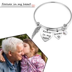 bobauna obauna Memorial Bracelet Sympathy Gift For In Memory Of Loved One (grandpa memorial bracelet)