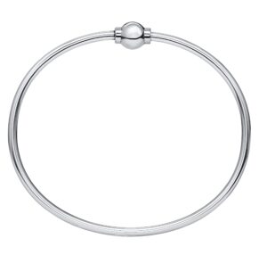 lighthouse creations the traditional sterling silver single ball threaded bracelet from cape cod, 7"