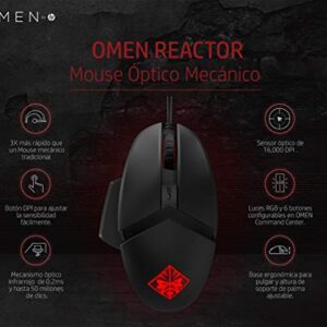 OMEN by HP Wired USB Gaming Reactor Mouse (Black/Red)