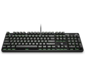 hp pavilion mechanical gaming keyboard 500 with wired usb, red switches, rgb led backlighting, 10-key rollover anti-ghosting, media control keys and 2-way adjustable legs (3vn40aa#abl)