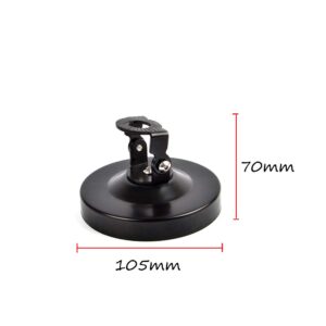 TWAYRDIO Angle Adjustable 180° Radio Antenna Magnetic Mount 10CM/4 Inch Base for Car Mobile Transceiver