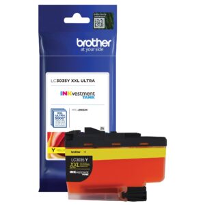 brother genuine lc3035y, single pack ultra high-yield yellow inkvestment tank ink cartridge, page yield up to 5,000 pages, lc3035, amazon dash replenishment cartridge