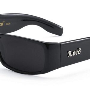 Locs 9006 Black Sunglasses | Authentic Gangster Original Lowrider Maddogger Shades