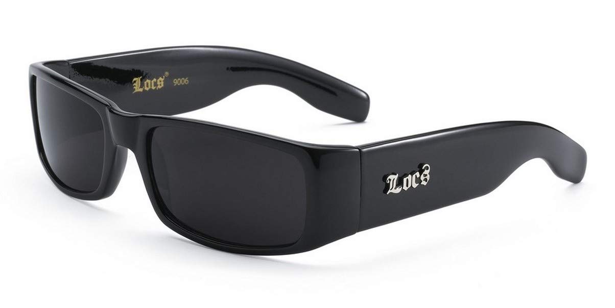 Locs 9006 Black Sunglasses | Authentic Gangster Original Lowrider Maddogger Shades