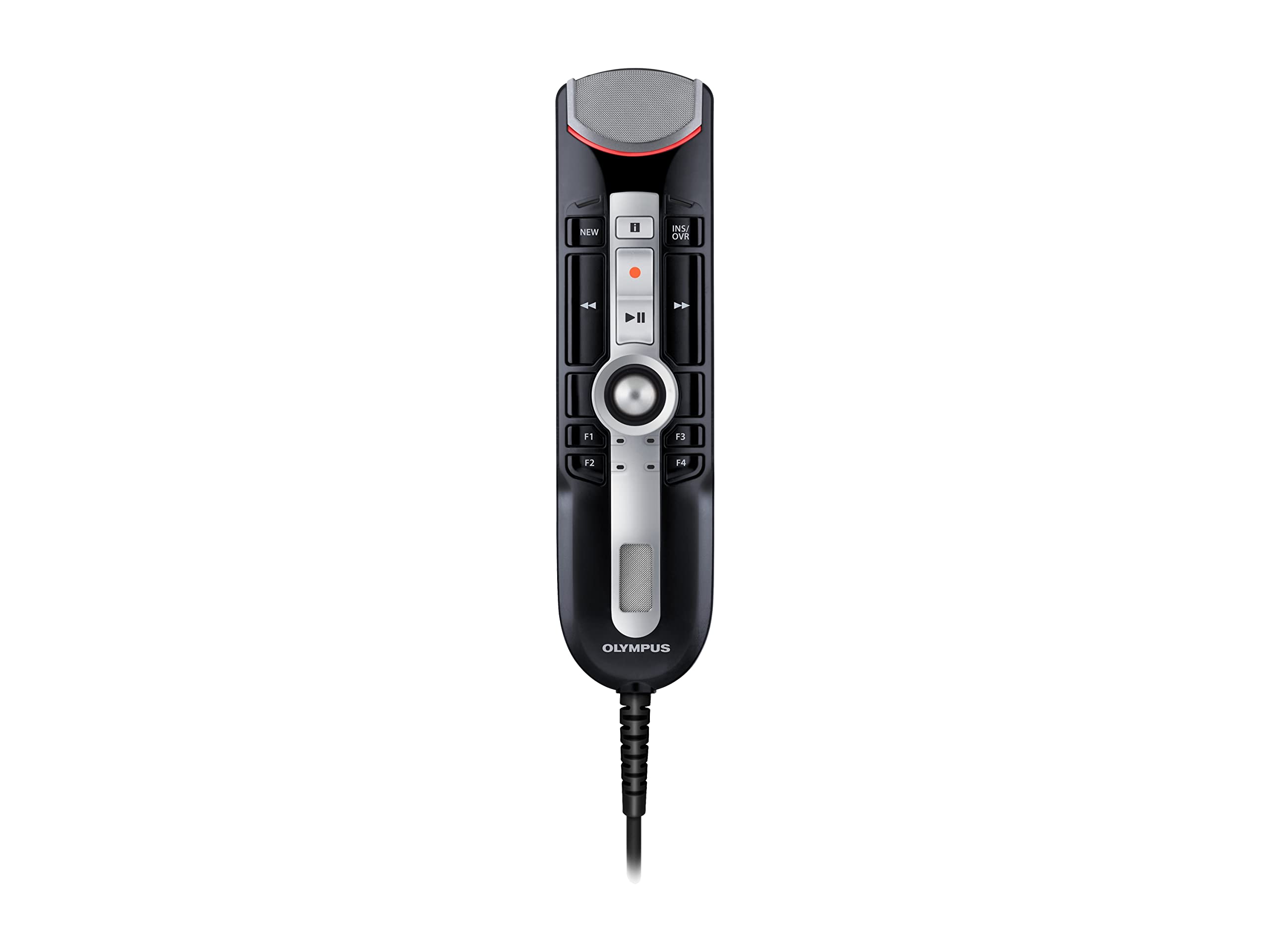 Olympus RecMic II USB Microphone (RM-4010P) Optimised for Voice Recognition and Dictation, Includes ODMS R7 & Microphone Stand, Trackball, Beamforming Technology, Buttons can be Freely configured