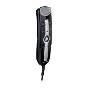 Olympus RecMic II USB Microphone (RM-4010P) Optimised for Voice Recognition and Dictation, Includes ODMS R7 & Microphone Stand, Trackball, Beamforming Technology, Buttons can be Freely configured